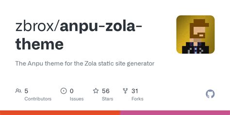 github zbrox anpu zola theme the anpu theme for the zola static site generator