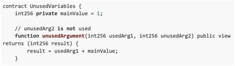 Unused Variables In Smart Contracts Unused Variables Are A Common Occurrence In Smart Contracts