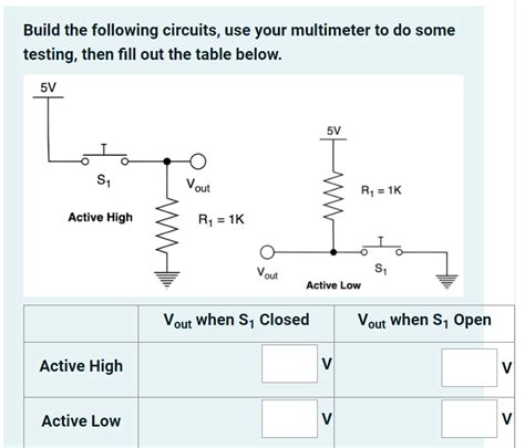 Solved Build The Following Circuits Use Your Multimeter To Chegg