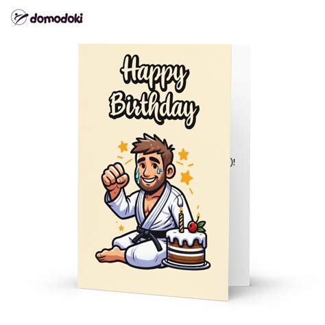 Funny Birthday Card Jiu Jitsu Greeting Mma Card T For Him Bjj