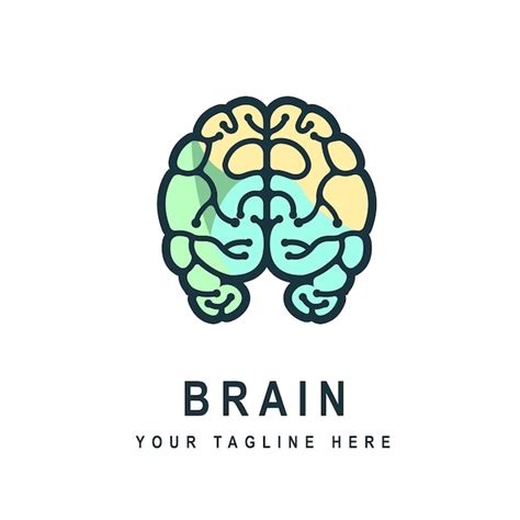 Premium Vector Abstract Human Brain Logo Design Template Concept