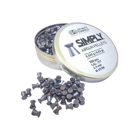 Jsb Match Simply 177 Cal 802grains00520g Flat Head 500pcs 4