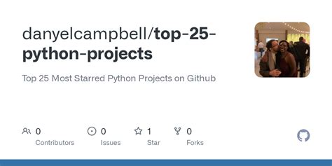Github Danyelcampbell Top Python Projects Top Most Starred Python Projects On Github
