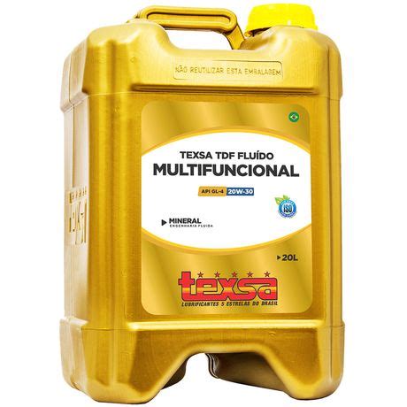 Óleo Mineral 20w30 Tdf Texsa Fluído Multifuncional 20 Litros Fortbras