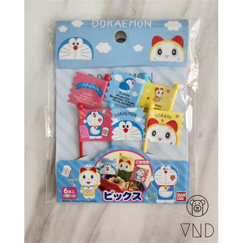Jual Doraemon Flag Bento Picks Tusuk Bento Doraemon Bentuk Bendera