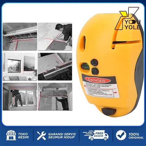 Jual Ori Cod Laser Level 90 Derajat Siku Infrared Horizontal Vertical Projection Secara