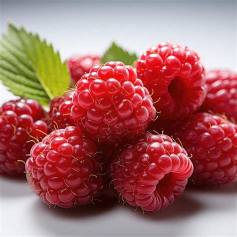 Premium Ai Image Luscious Red Raspberry