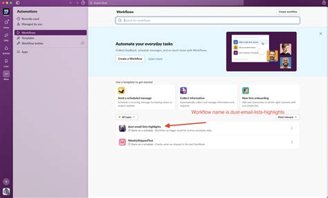 slack workflows