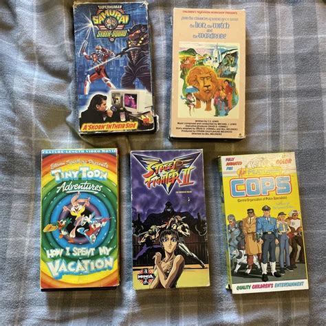 Rare Classic Cartoon Vhs Lot Tiny Toons Cops Street Fighter Super Samurai £37 22 Picclick Uk