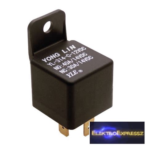 Autó relé 12V 30A 4141 - Elektroexpressz Plusz Kft.