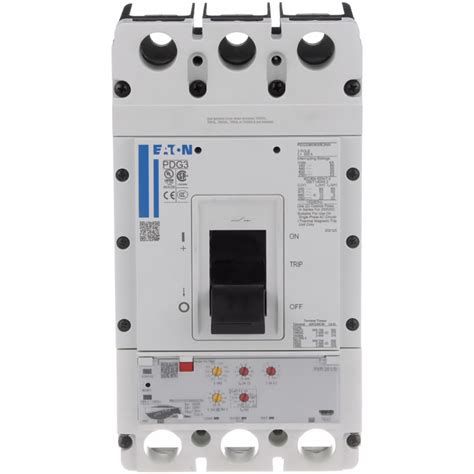 Eaton Cutler Hammer Pdg33k0600e2wj Pdg3 Three Pole 600a 50ka 480v