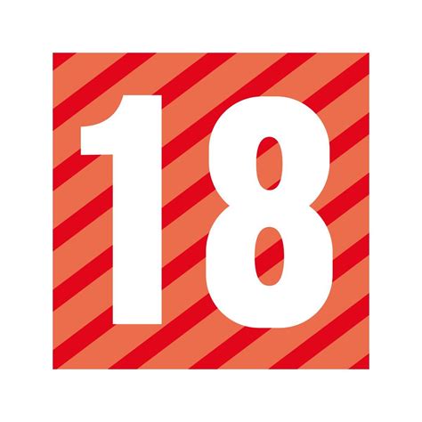 18 Number Logo Png