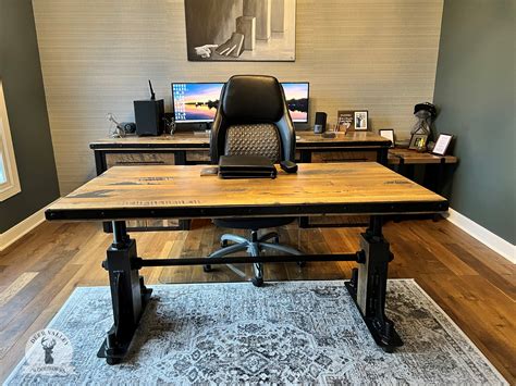 Modern Desk Industrial At Janice Bottorff Blog