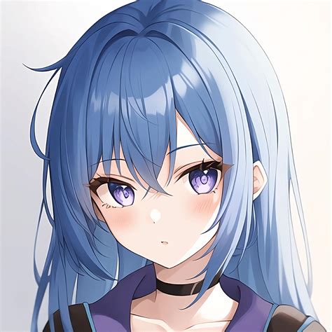 Girl With Blue Hair By Krzychumen On Deviantart