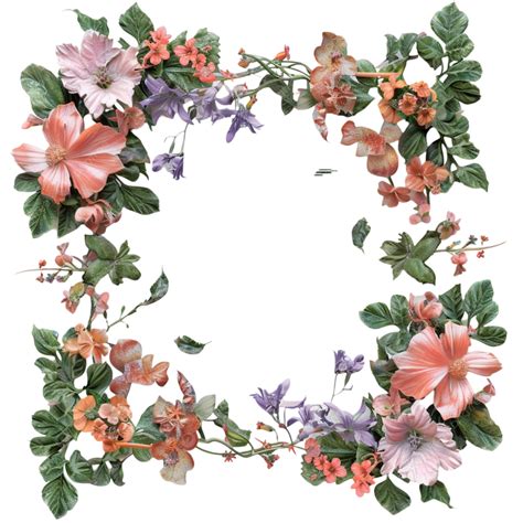 Beautiful Rounded Rectangle Flower Frame Flower Rounded Rectangle