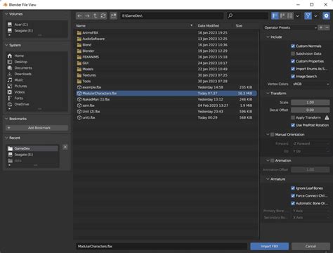 Problems While Importingexporting Fbx Files From Unity To Blender Runity3d
