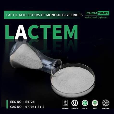 China Customized Lactic Acid Esters Of Mono Di Glycerides Lactem