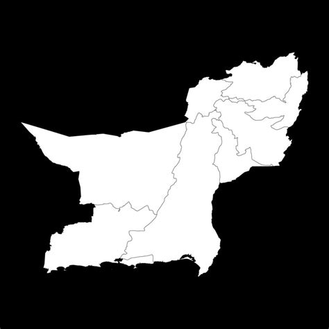 Balochistan Province Map Province Of Pakistan Illustration 48879593