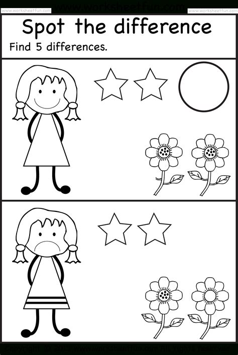 Spot The Difference Worksheets Jenny Printable
