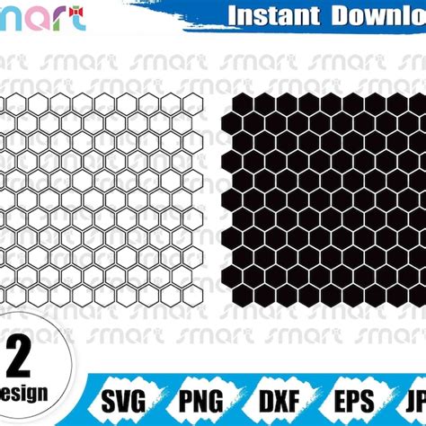 Honeycomb Pattern Svg Etsy