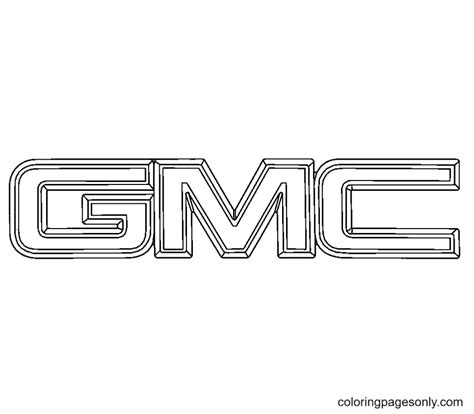 Gmc Logo Kleurplaat