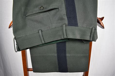1950 60s Heck Ross Uniform Co Dark Green Formal Mili Gem