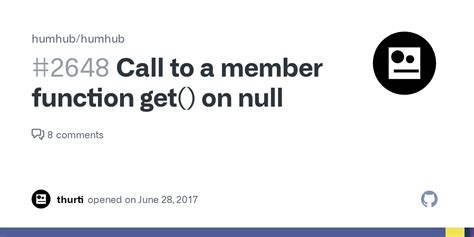 Call To A Member Function Get On Null · Issue 2648 · Humhubhumhub · Github