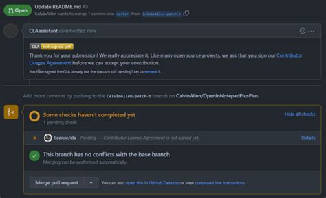 Adding A Cla Bot To Your Github Repository Coding With Calvin