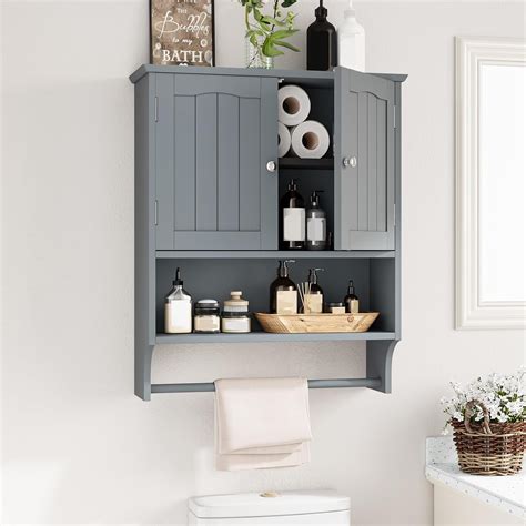 Bathroom Storage Cabinet With Towel Rack