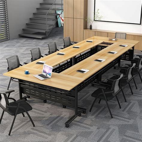 Lrxmastery Foldable Conference Table Folding Conference