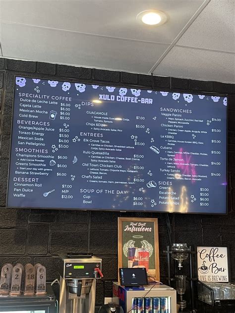 Xulo Coffee Bar Menu Updated For 2025