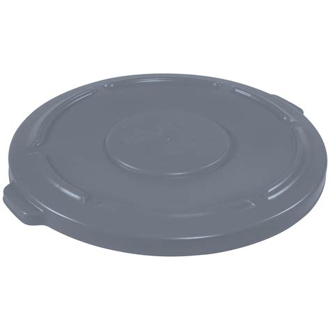 Rubbermaid Brute Flat Trash Can Lid 55 Gallon Gray