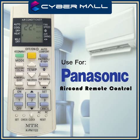 K Pn1122 Remote Control For Panasonic Split Type Aircon A75c3208