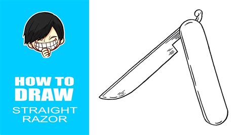 Traditional Straight Razor Drawing