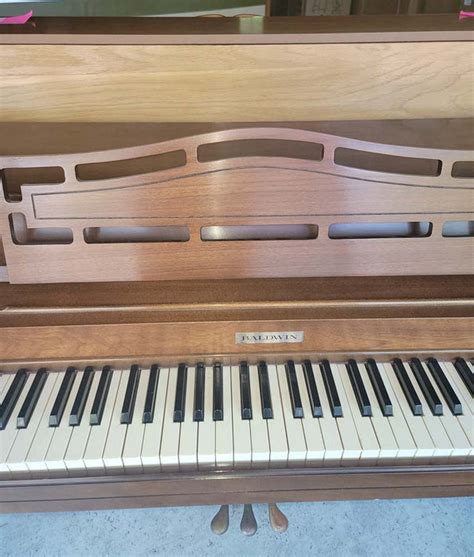 1975 Baldwin Spinet Piano Walnut Satin Sn 1063300 Usedalamo Music Centerbaldwinupright Pianos