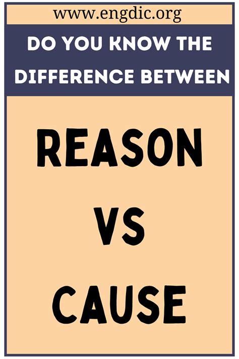 Reason Vs Cause What S The Difference EngDic