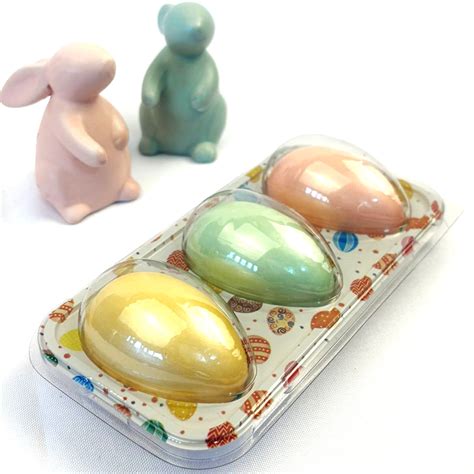3 Cavities 50g Easter Egg Egg Designclear Case 5 Count