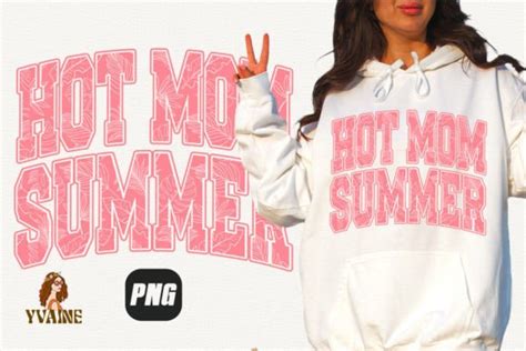 Hot Mom Summer Retro Png T Shirt Design Graphic By Yvaine · Creative