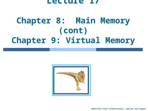 Ppt Modified From Silberschatz Galvin And Gagne Lecture 17 Chapter 8
