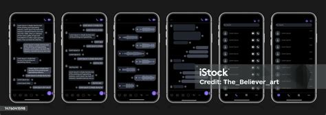 메신저 채팅 화면과 음성 웨이브가있는 스마트 폰 소셜 미디어 디자인 개념입니다 음성 사서함에 대한 스톡 벡터 아트 및 기타 이미지 음성 사서함 장치 화면 컴퓨터