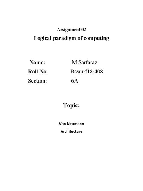 Lpc Assignment 02 Pdf Computer Data Storage Central Processing Unit