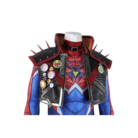 Marvel Rivals Spider Punk 2099 Cosplay Mens Halloween Costume