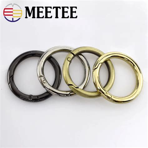 51020pc 32mm 금속 D O 링 개방형 열쇠 고리 가죽 가방 벨트 스트랩 개 체인 버클 스냅 걸쇠 클립 트리거 Diy