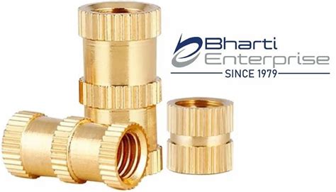 Round Brass Insert Nut For Plastic Parts Inner Diameter Less Than 5