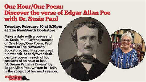 One Hourone Poem Discover The Verse Of Edgar Allan Poe 105 S Court