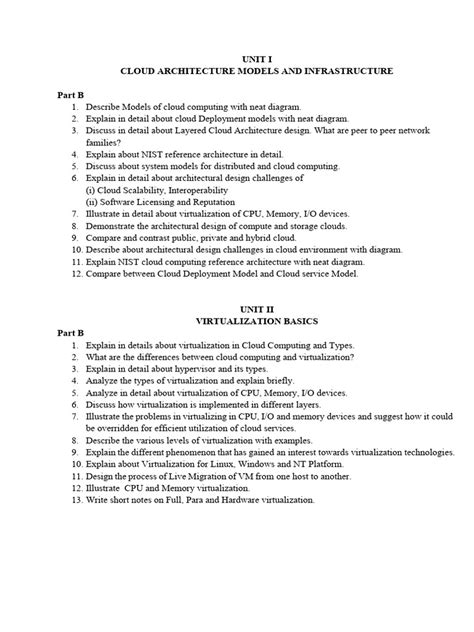 Part B Question Bank Pdf Virtualization Cloud Computing