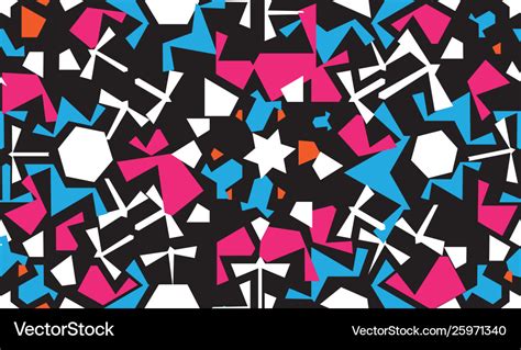 Abstract Seamless Pattern Design With Random Vector Image