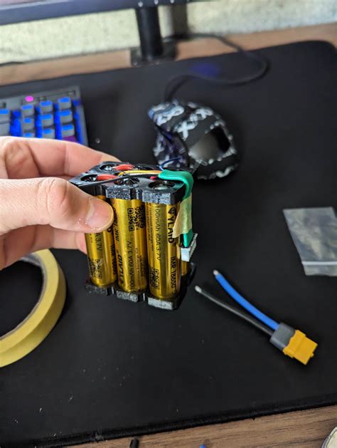 🔋 18650 Battery Pack Holder Protection 6s 8s 4s 2s For Drone・ Stl