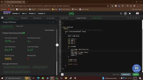 100daysofcode Palindromelinkedlist Codingexploration Symmetryincode