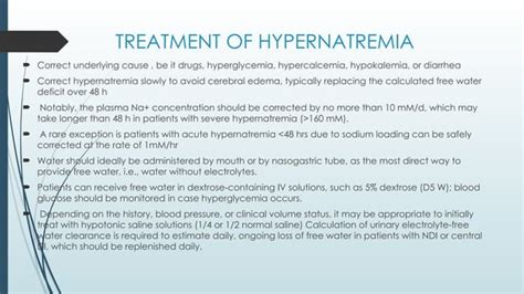 Sodium Disorders Hypo And Hypernatremia Pptx